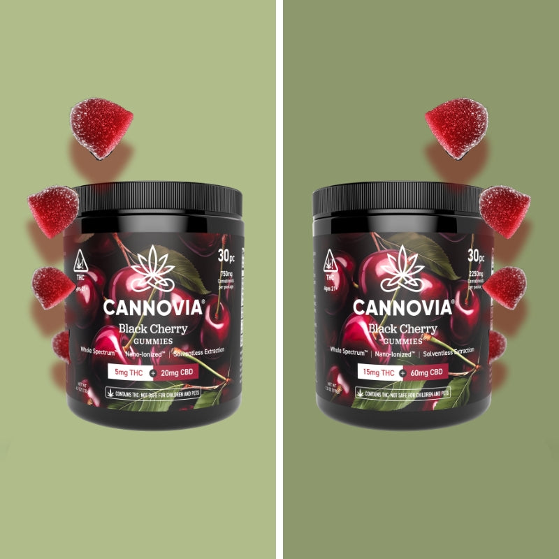 Harmony CBD+THC Gummies: 5mg THC + 20mg CBD | 15mg THC + 60mg CBD